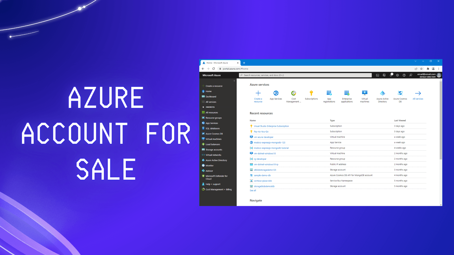 Buy Azure Accounts - 100% Instant Access & Best Price